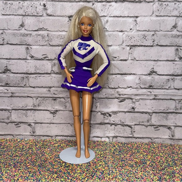 Barbie | Toys | Barbie 996 Kansas State University Cheerleader Doll ...